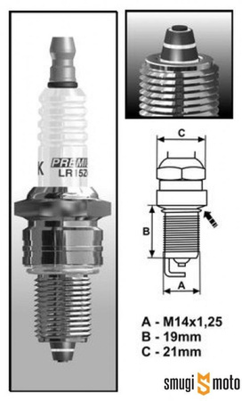 Świeca zapłonowa Brisk Multi-Spark BR10E | Smugi Moto